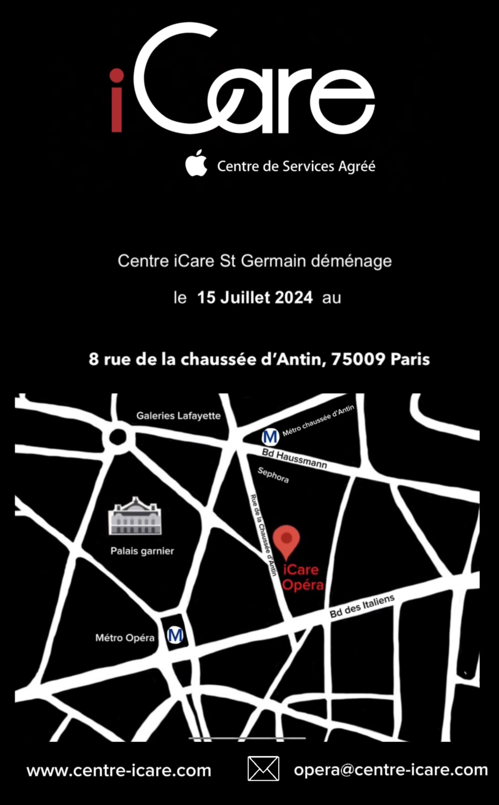 Centre iCare – Diagnostic, Devis gratuit, Réparations Apple